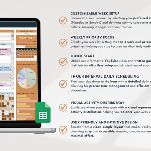 Weekly Planner Hourly Schedule Template Weekly Organizer for Busy Moms ...
