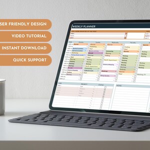 Weekly Planner Hourly Schedule Template Weekly Organizer for Busy Moms ...