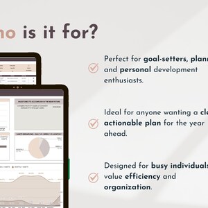 New Year Resolution Planner Yearly Goal Tracker 2025 Habit Tracker ...