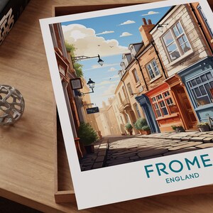 Frome Travel Print Wall Art Frome Somerset Wall Hanging Home Decoration ...