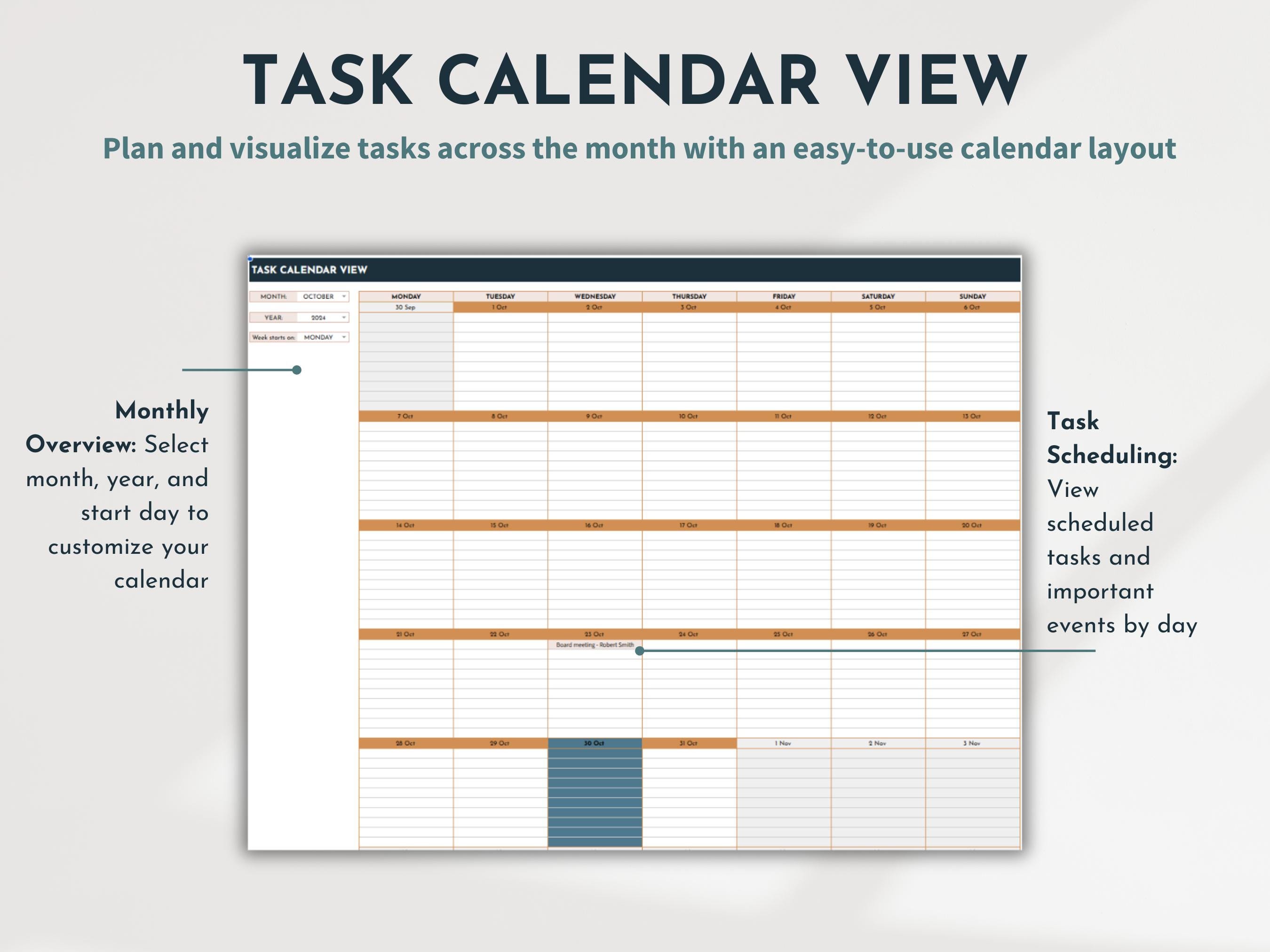 Team Task Tracker Team Management Planner to Do List Productivity ...