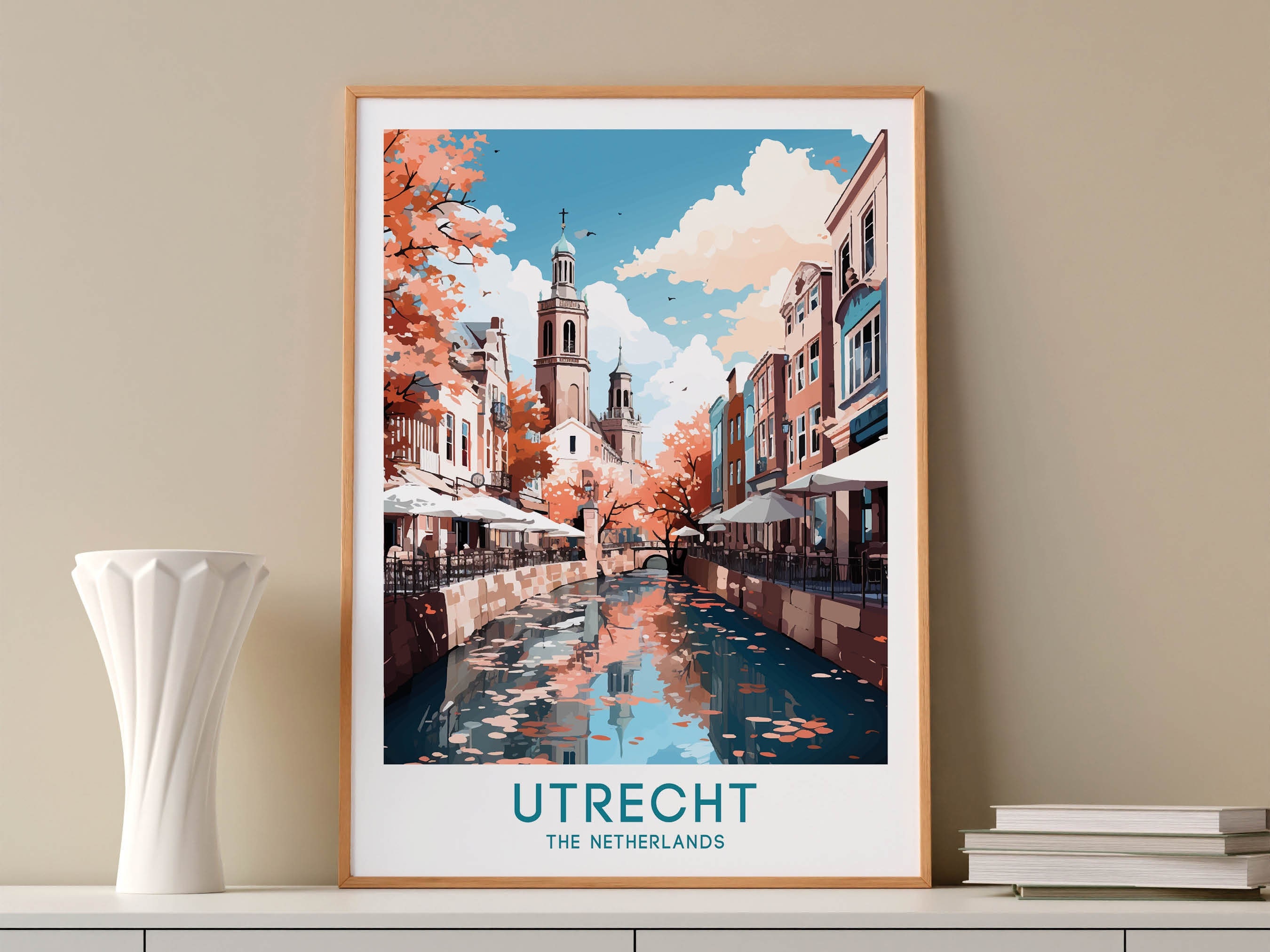 Utrecht Travel Poster Wall Art Netherlands Home Décor Utrecht Gift Art ...