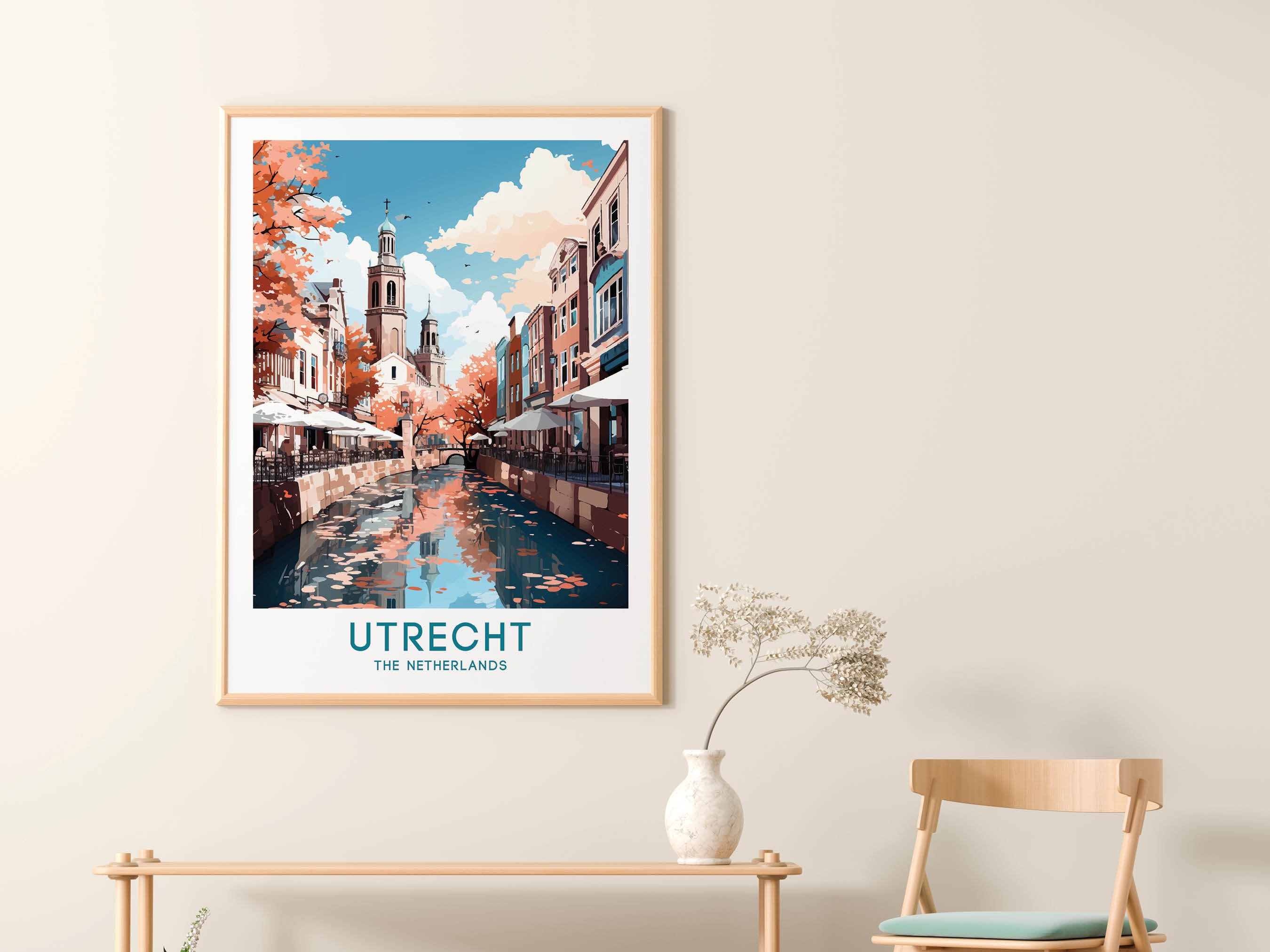 Utrecht Travel Poster Wall Art Netherlands Home Décor Utrecht Gift Art ...