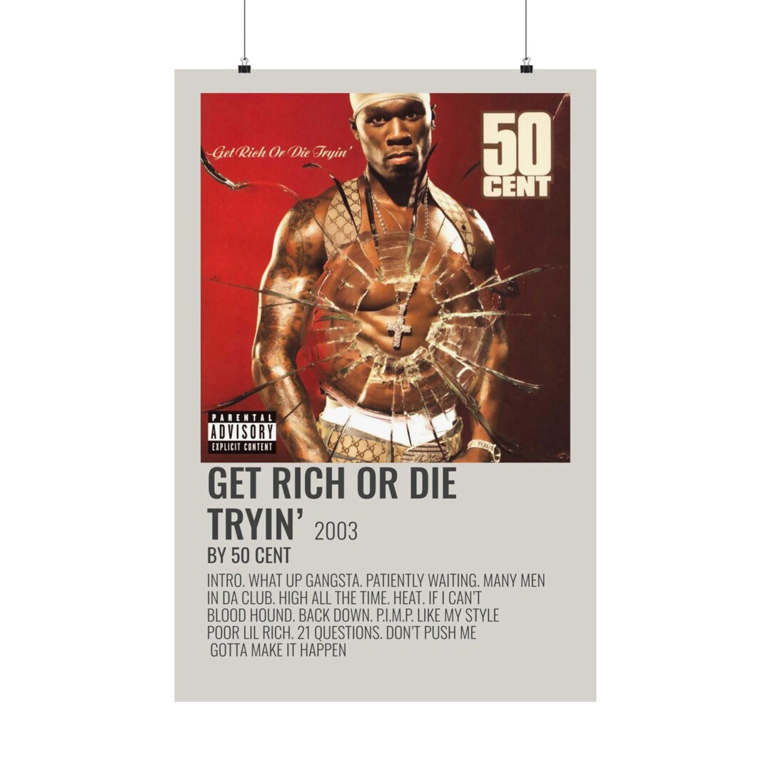 Vertical Poster 50 Cent Poster Design - Etsy