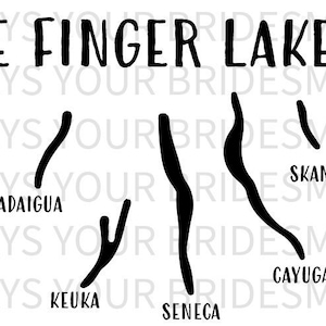 FINGER LAKES SVG - Etsy