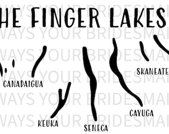 Finger Lakes Heart Love New York Cottage Wooden Wall Art Vector File ...