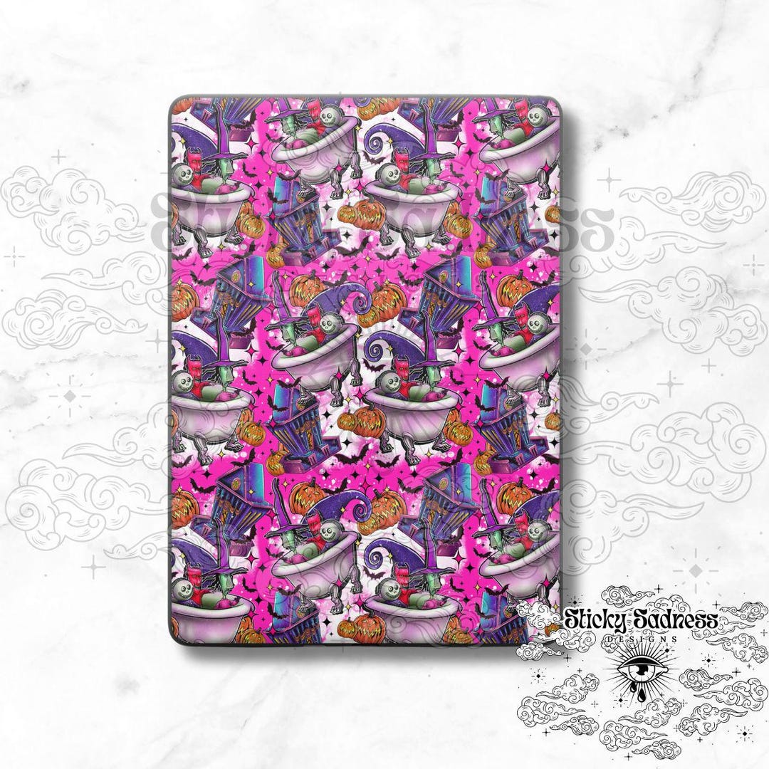 Pink Nightmare Spooky Ereader Tablet Insert for Kindle Kobo iPad Boox ...