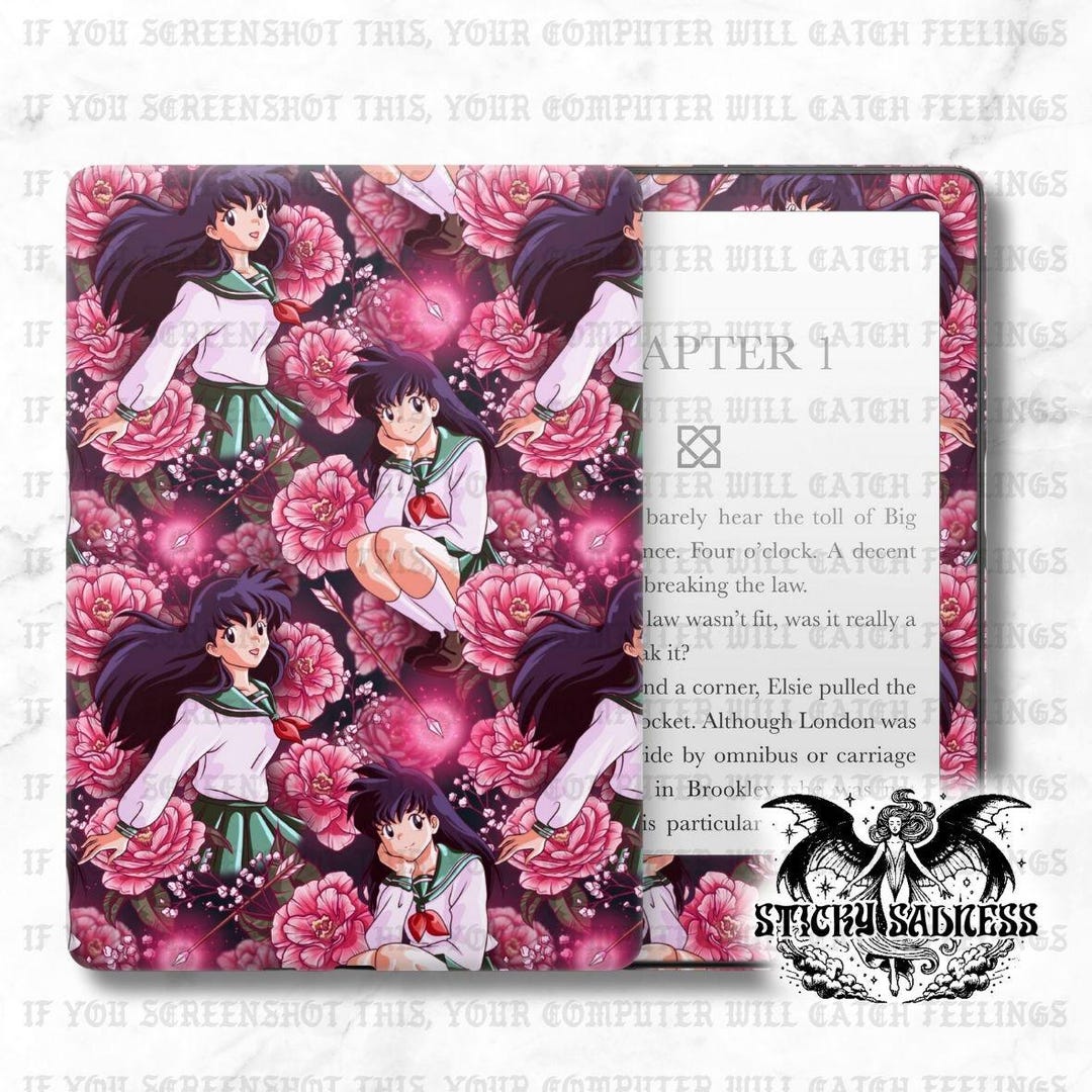 Pink Jewel Keeper Cute Ereader Decal Insert Skin, Cute Vinyl Wrap for ...