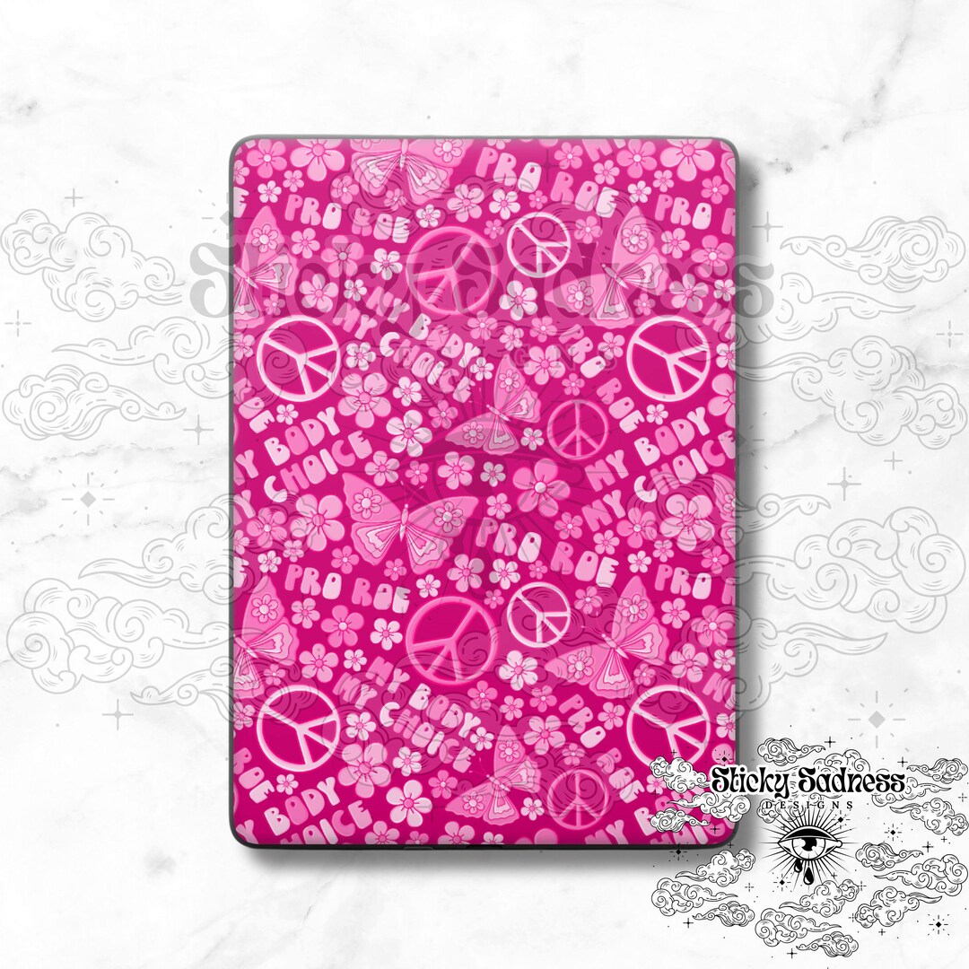 Pro Roe Cute Pink Women's Rights Ereader Tablet Insert for Kindle Kobo ...