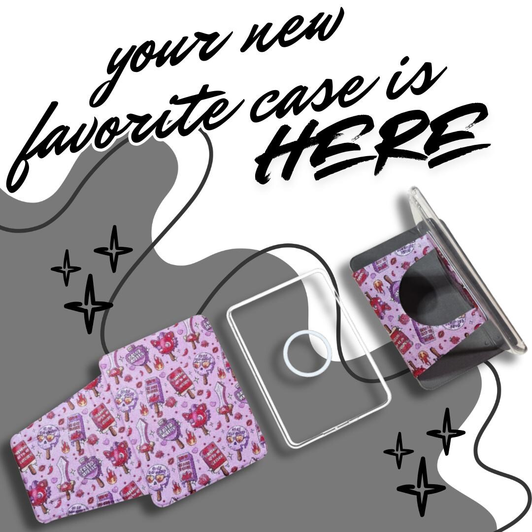 Book Lover Kindle Case, Magsafe Clear Case, Magnetic Removable Case for ...