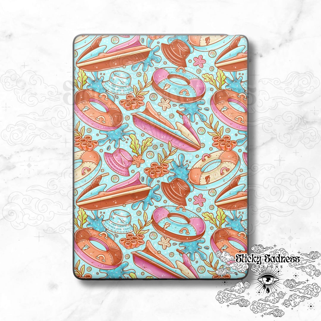 Summer Fun Colorful Ereader Tablet Insert for Kindle Kobo iPad Boox ...