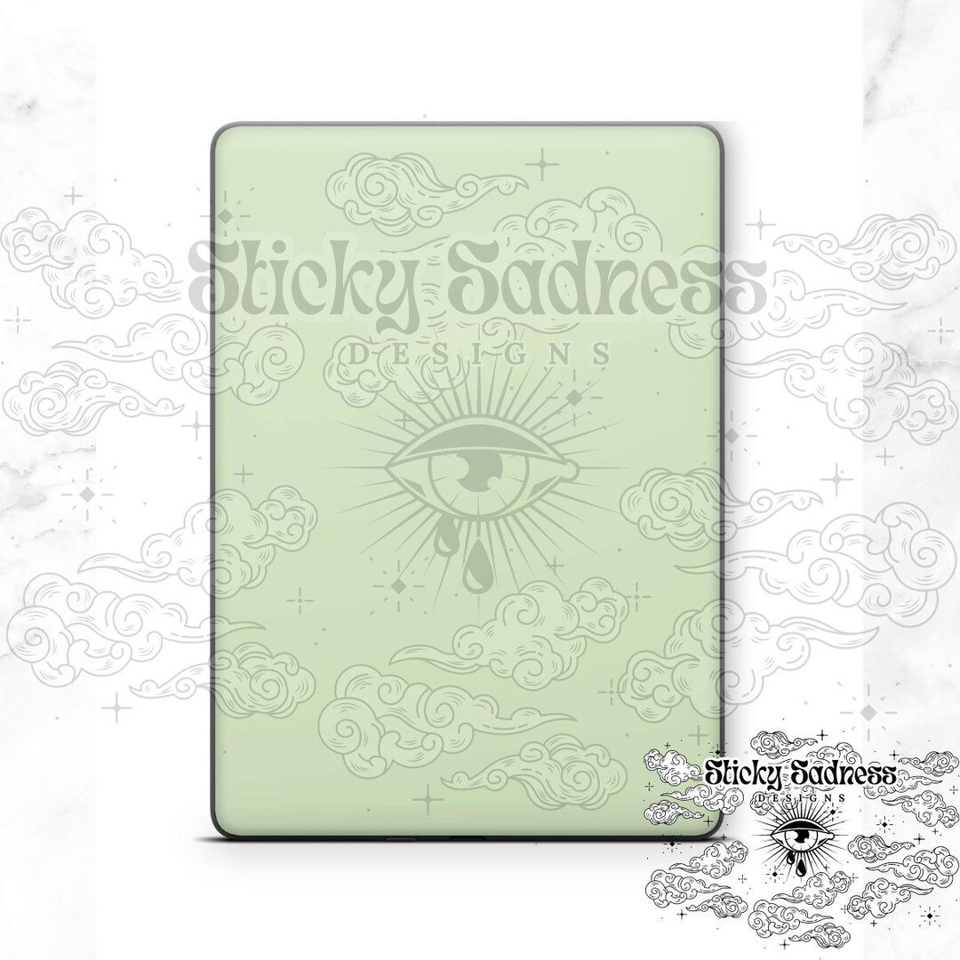 Sage Green Minimalist Ereader Tablet Insert for Kindle Kobo iPad Boox ...