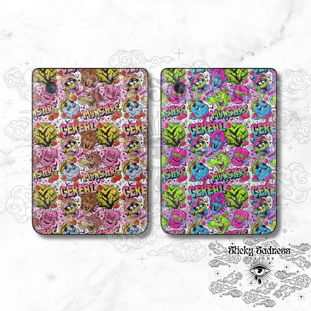 Cereal Monsters Spooky Kobo Insert for Kobo Clara Libra Ereader, Kobo ...