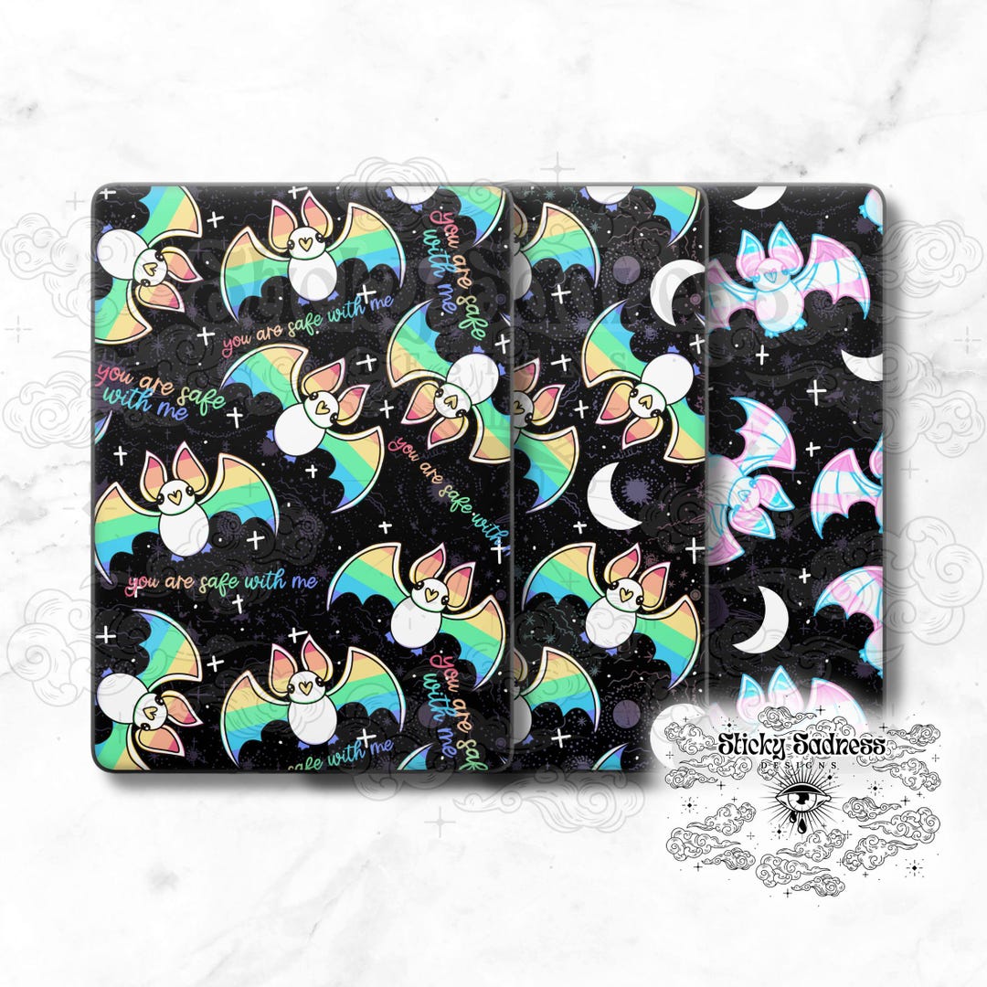 LGBTQ Bats Pride Ereader Tablet Insert for Kindle Kobo iPad Boox Fire ...