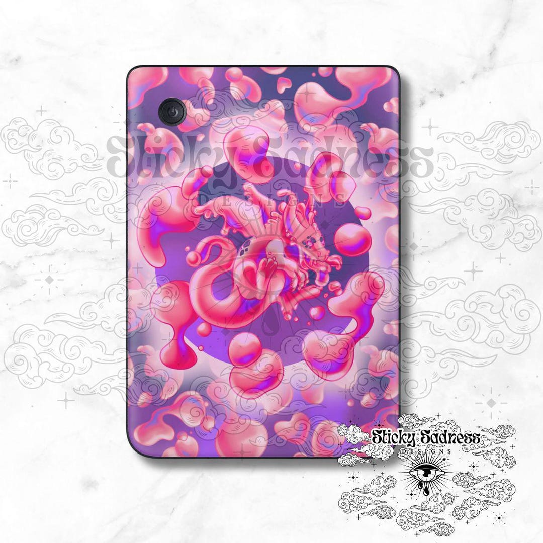 Pink Molten Lava Dragon Drop Bundle Kobo Insert for Kobo Clara Libra ...