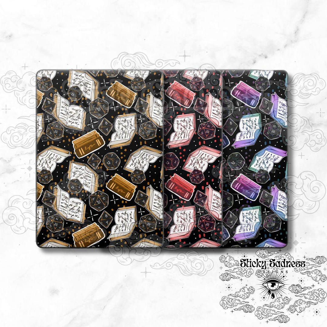 Books and Dice Magic Ereader Tablet Insert for Kindle Kobo iPad Boox ...