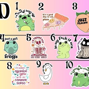 Fun Funny Make Your Own Mini-sticker Pack, Tiny Filler Kindle Stickers ...