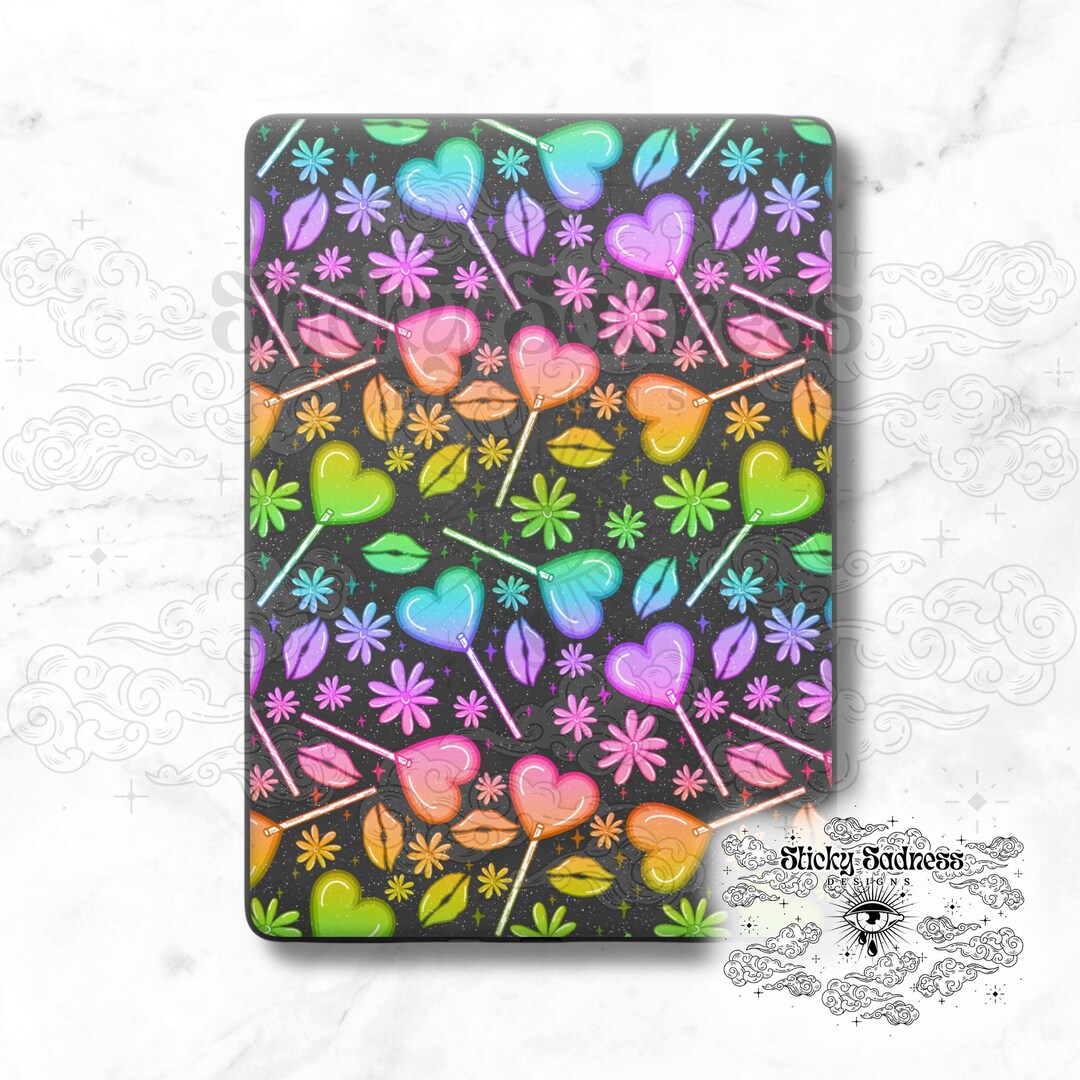 Rainbow Heart Pops Ereader Tablet Insert for Kindle Kobo iPad Boox Fire ...