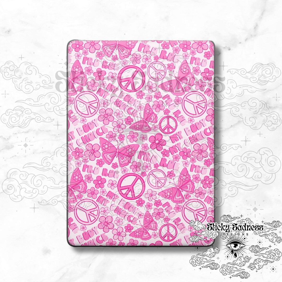 Pro Roe Cute Pink Women's Rights Ereader Tablet Insert for Kindle Kobo ...