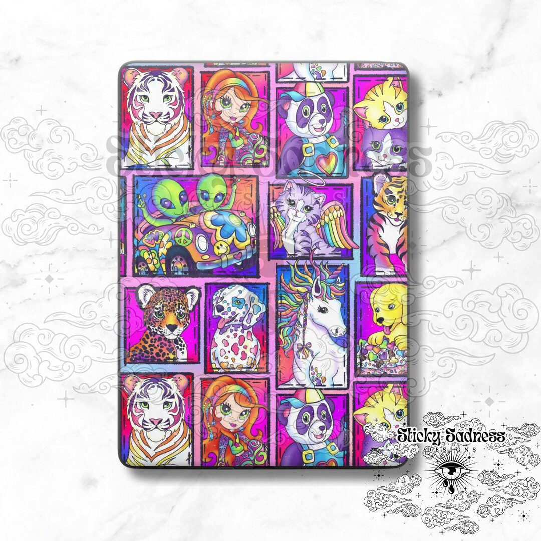 Rainbow Collage Ereader Tablet Insert for Kindle Kobo iPad Boox Fire ...