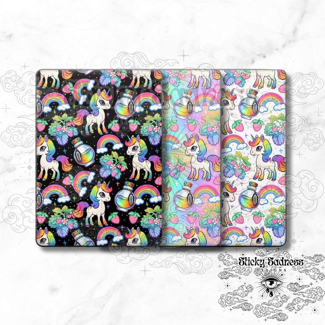 Cute Unicorn Magic Ereader Tablet Insert for Kindle Kobo iPad Boox Fire ...