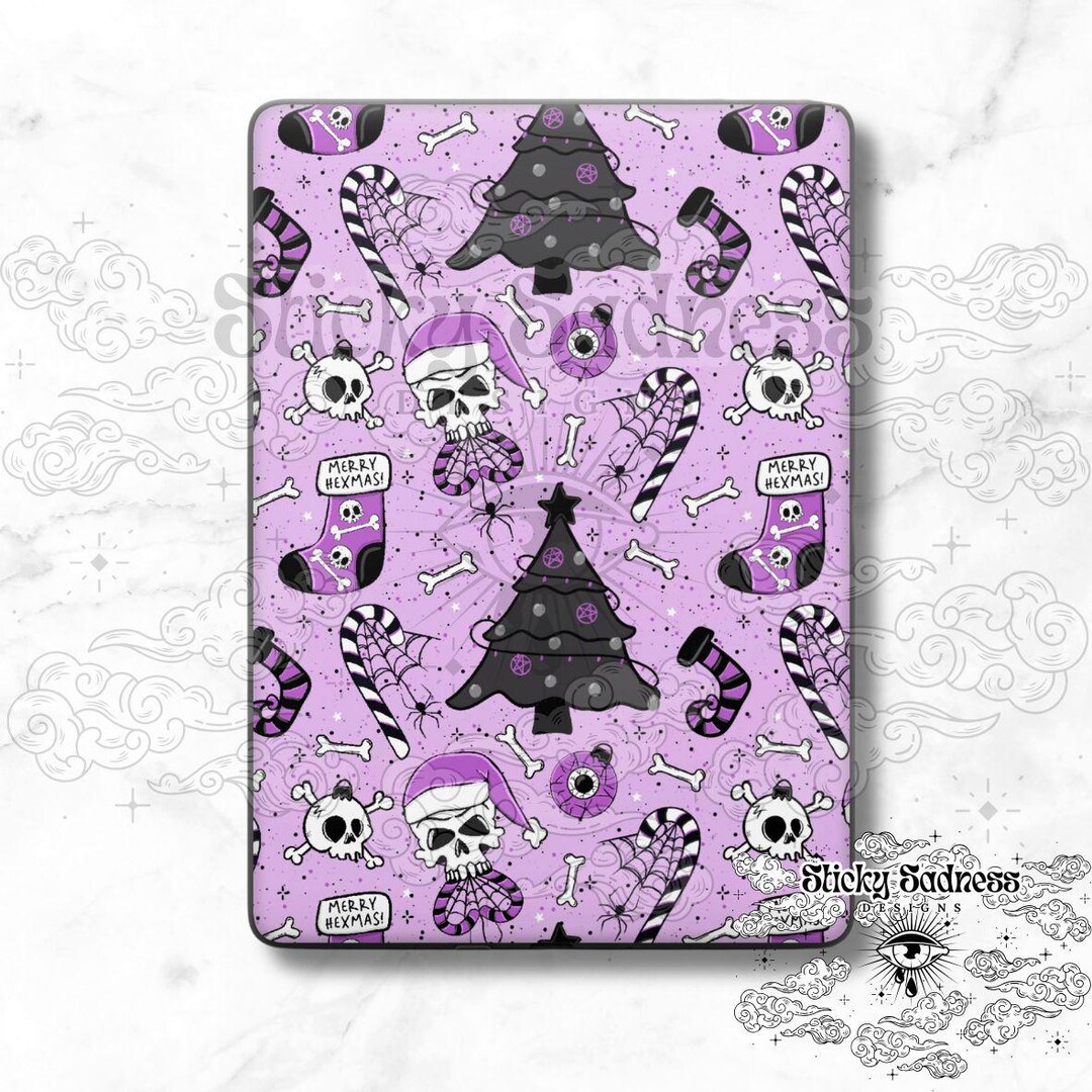 Pastel Goth Christmas Ereader Tablet Insert for Kindle Kobo iPad Boox ...