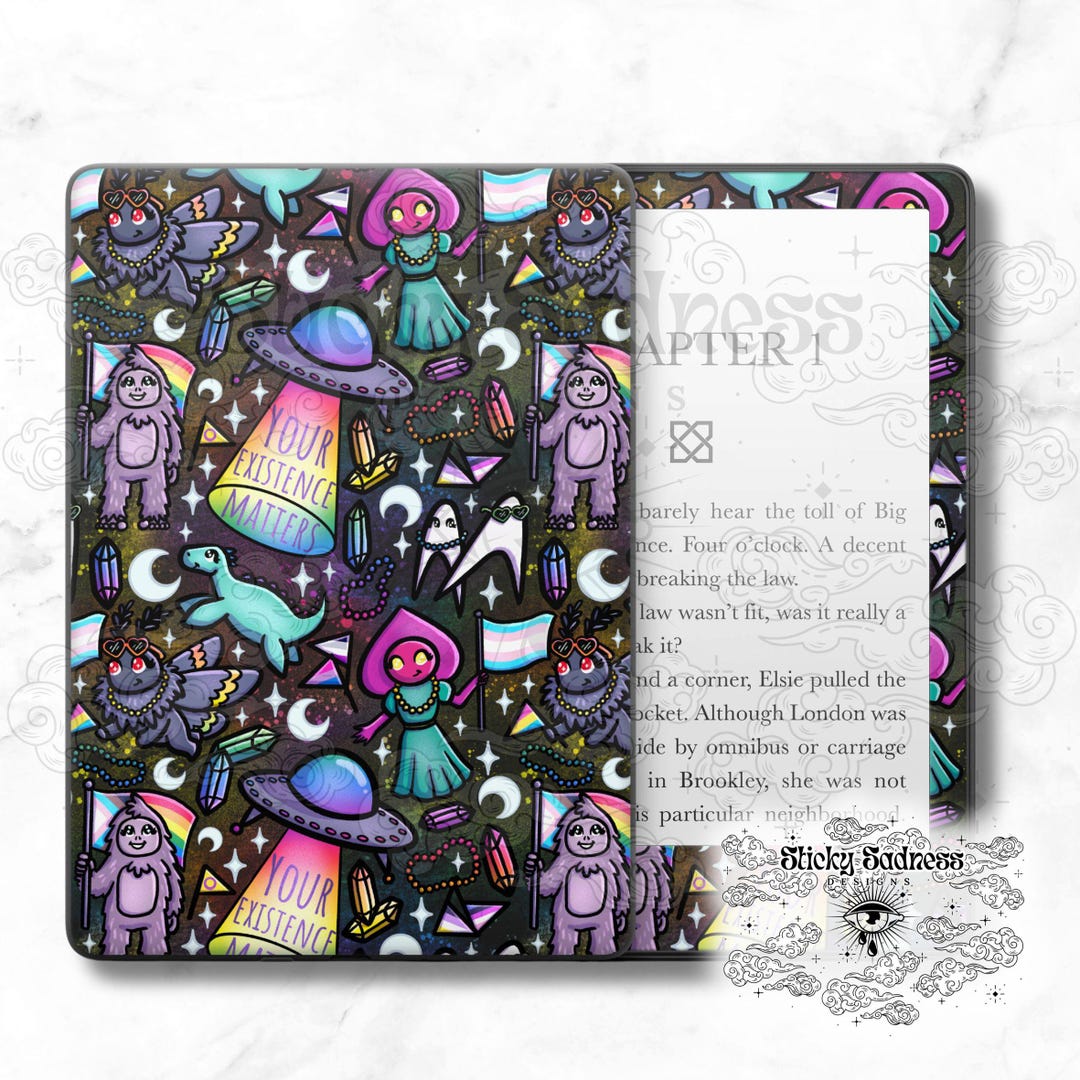 Pride Cryptid Black Human Right Decal Insert Skin, Cute Vinyl Wrap for ...