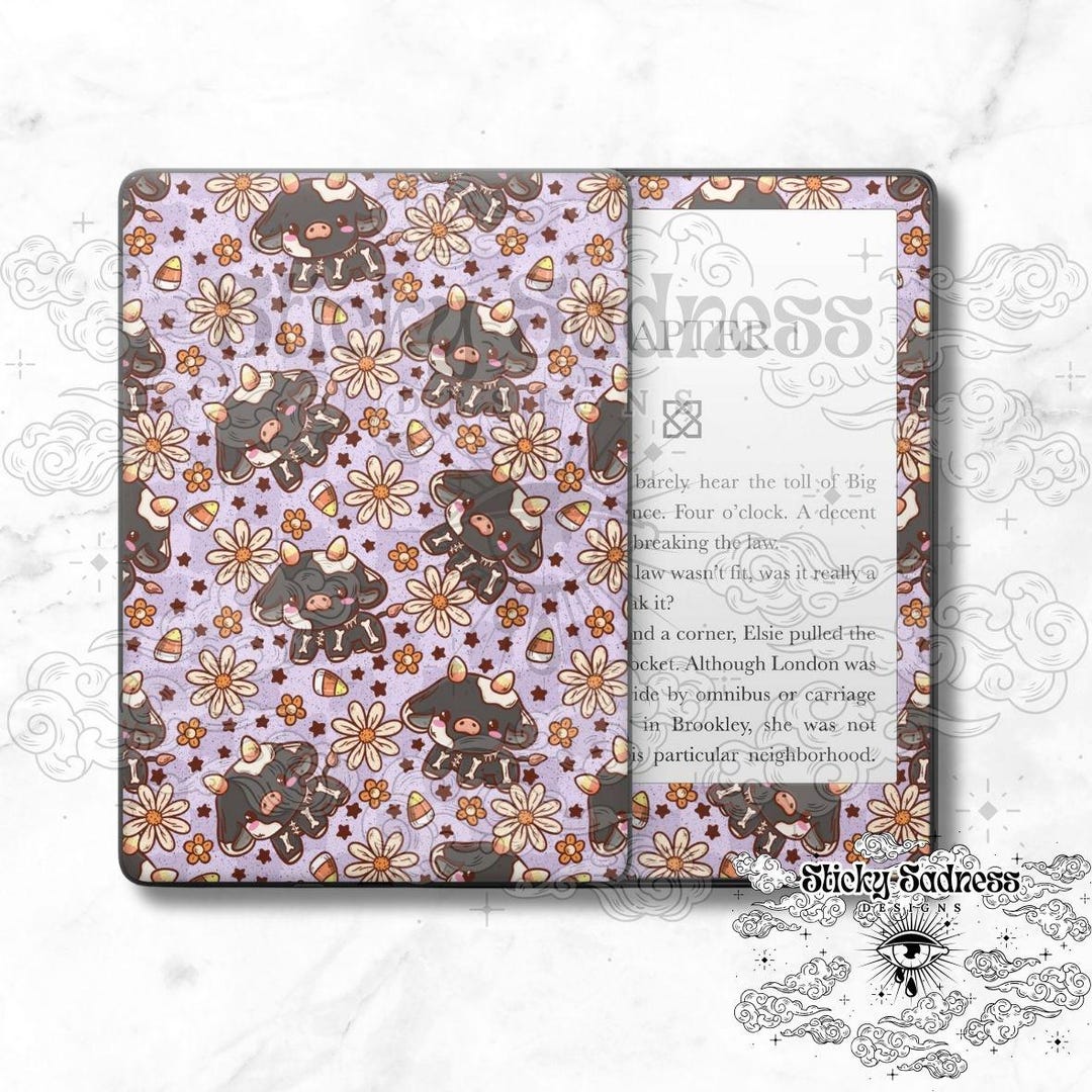 Candy Corn Cow Cute Spooky Decal Insert Skin, Cute Vinyl Wrap for ...