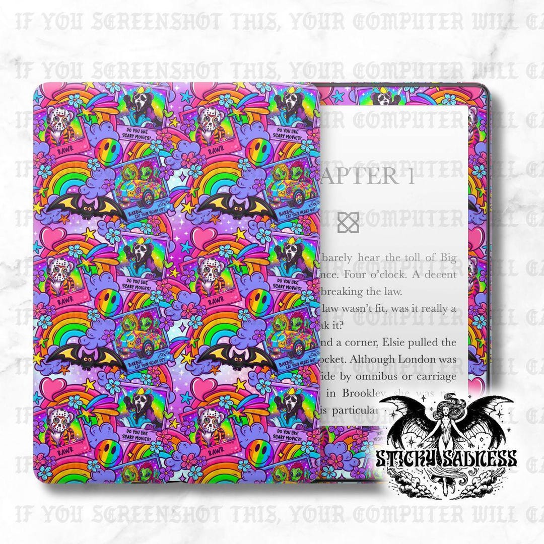 LF Horror Mashup Girly Spooky Season Decal Insert Skin, Vinyl Wrap for ...