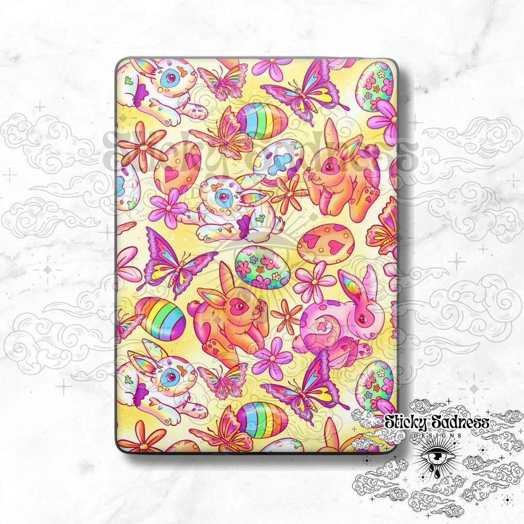Rainbow Bunnies Ereader Tablet Insert for Kindle Kobo iPad Boox Fire ...