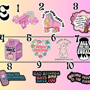 Fun Funny Make Your Own Mini-sticker Pack, Tiny Filler Kindle Stickers ...