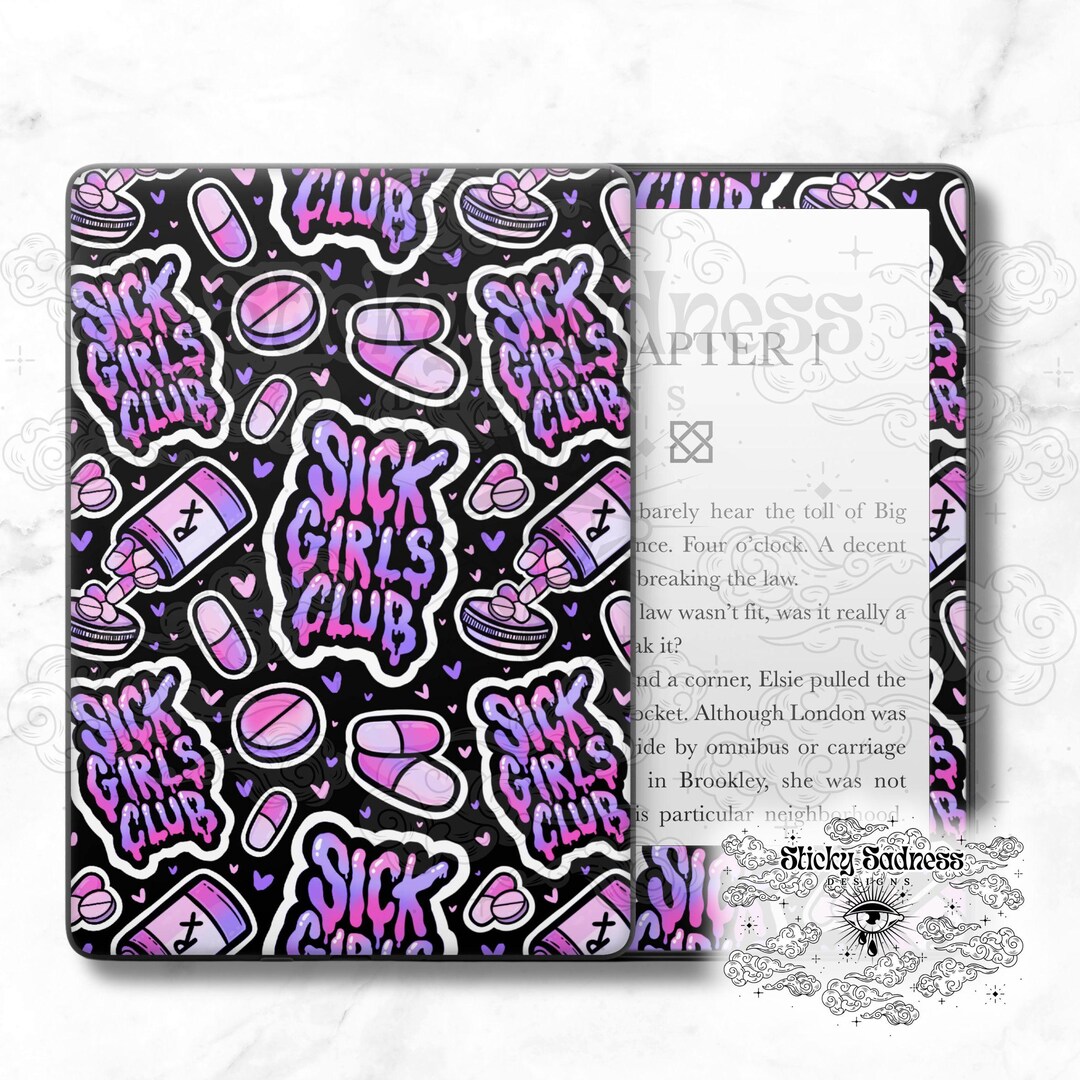 Sick Girls Club Cute Colorful Decal Insert Skin, Cute Vinyl Wrap for ...