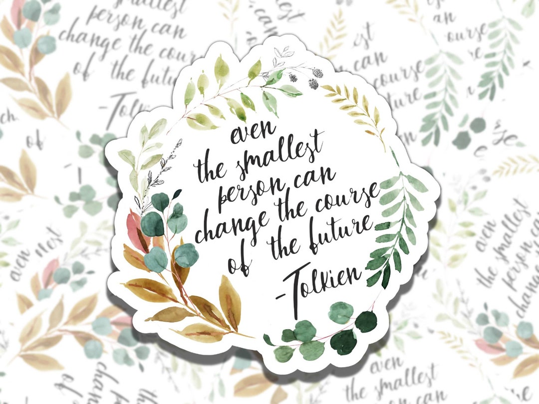 Tolkien Quote Sticker, Fantasy Reading Vinyl Sticker, Booktok ...