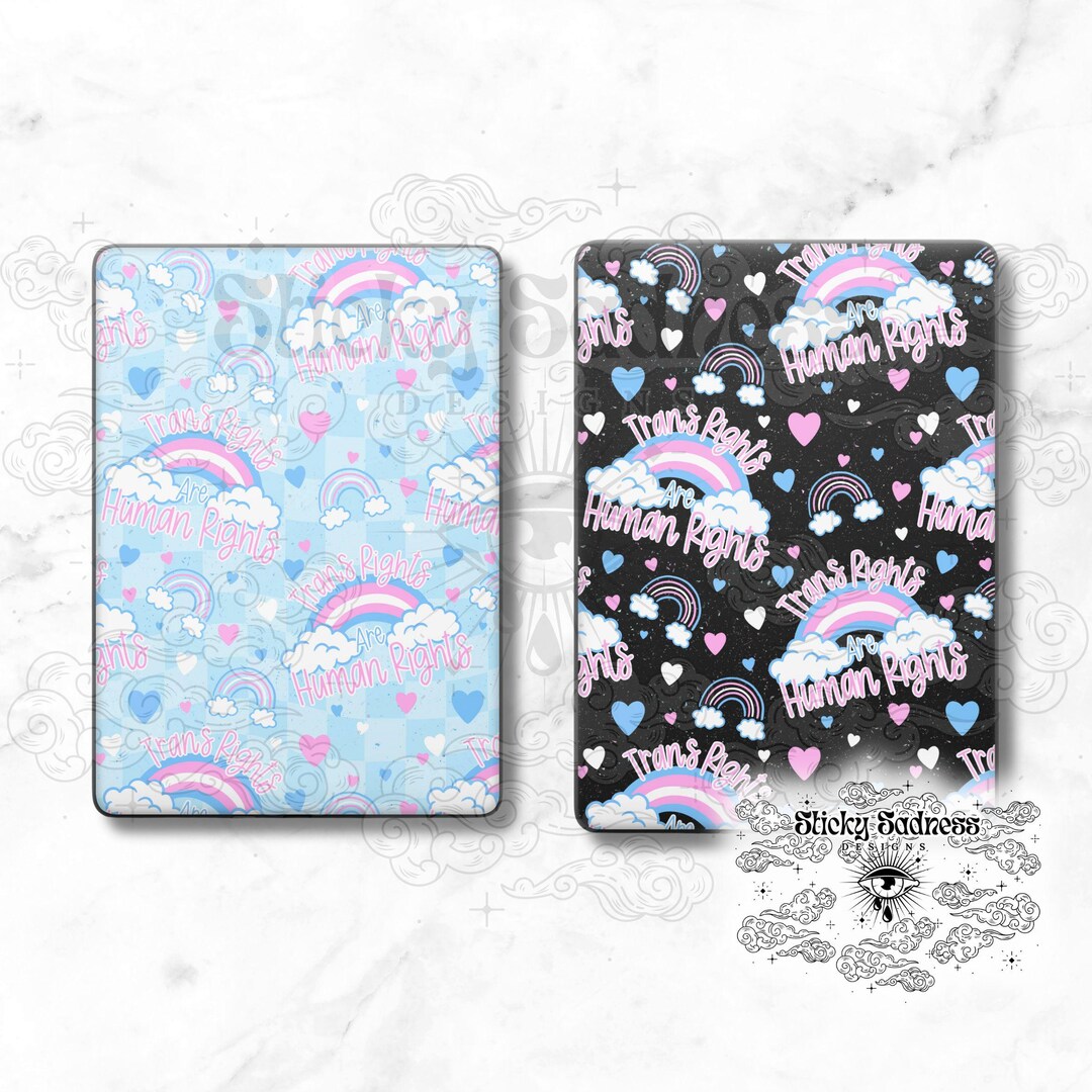 Trans Rights Ereader Tablet Insert for Kindle Kobo iPad Boox Fire ...