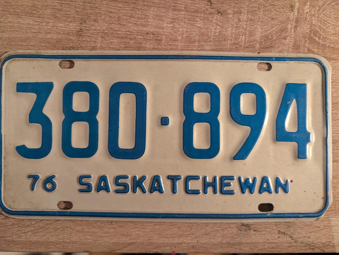 Saskatchewan Vintage Licence Plates - Etsy