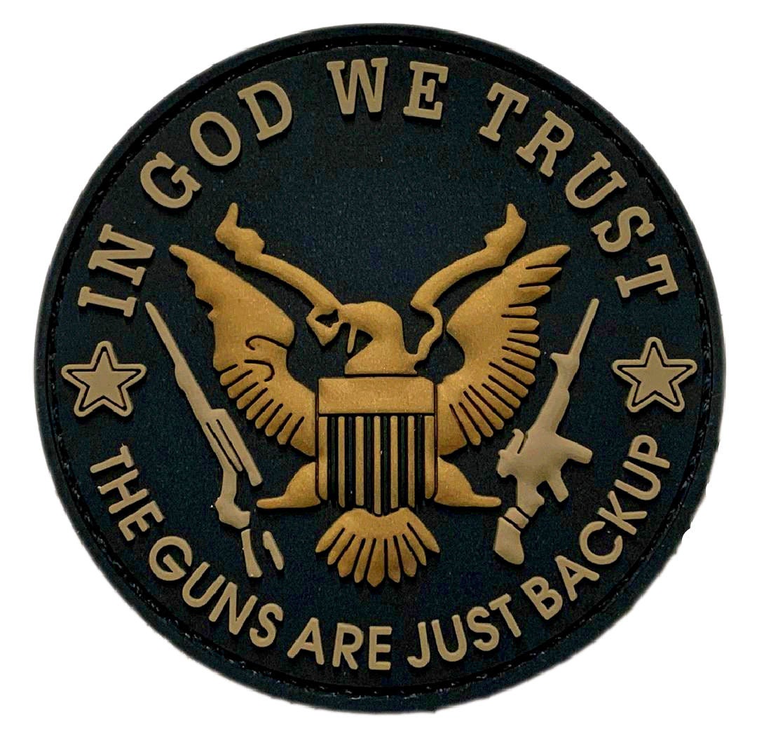In GOD We Trust 2nd Amendment Eagle Guns Patch PVC Rubber hook Brand Fastener PG5 - Etsy