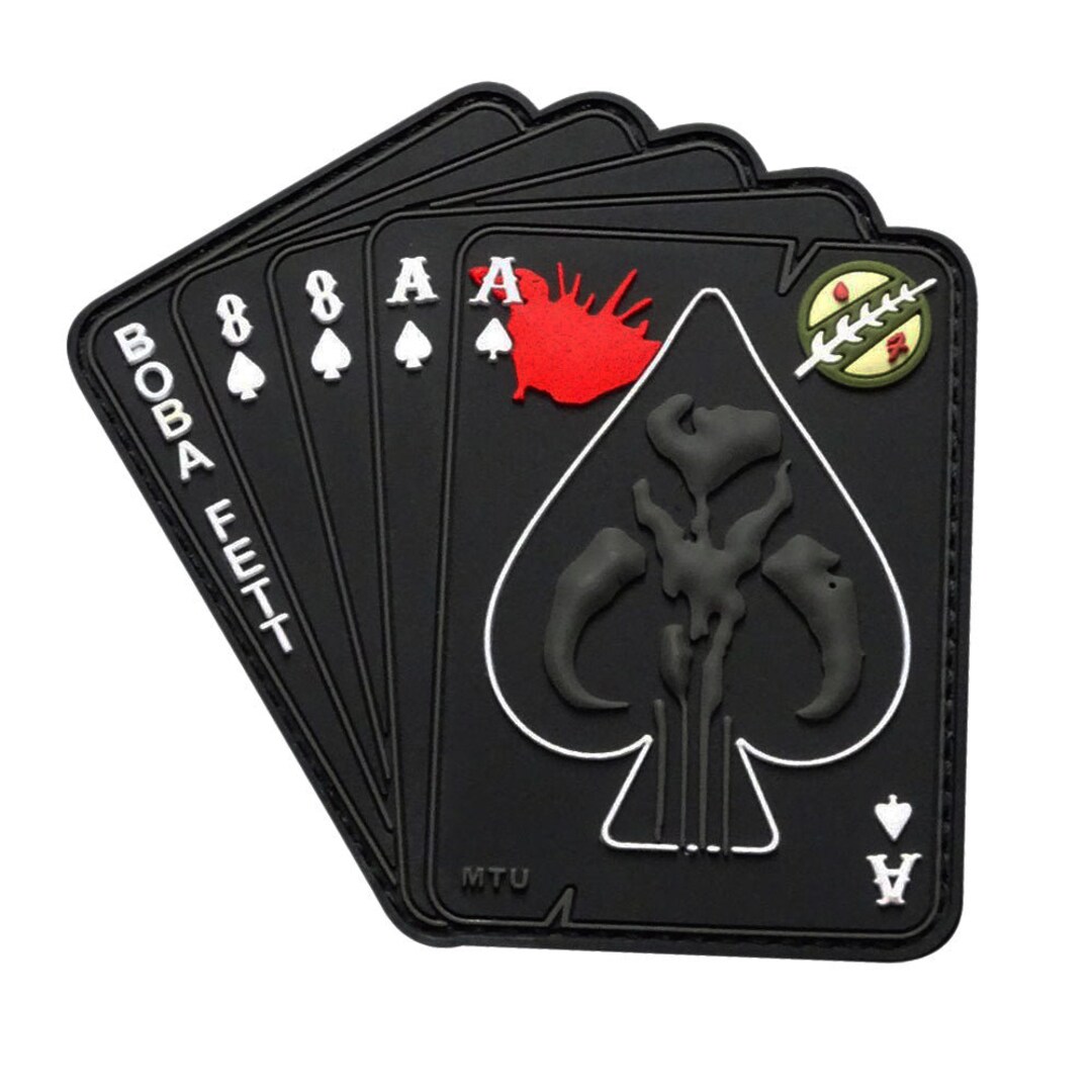 Dead Man's Hand Patch PVC - Etsy