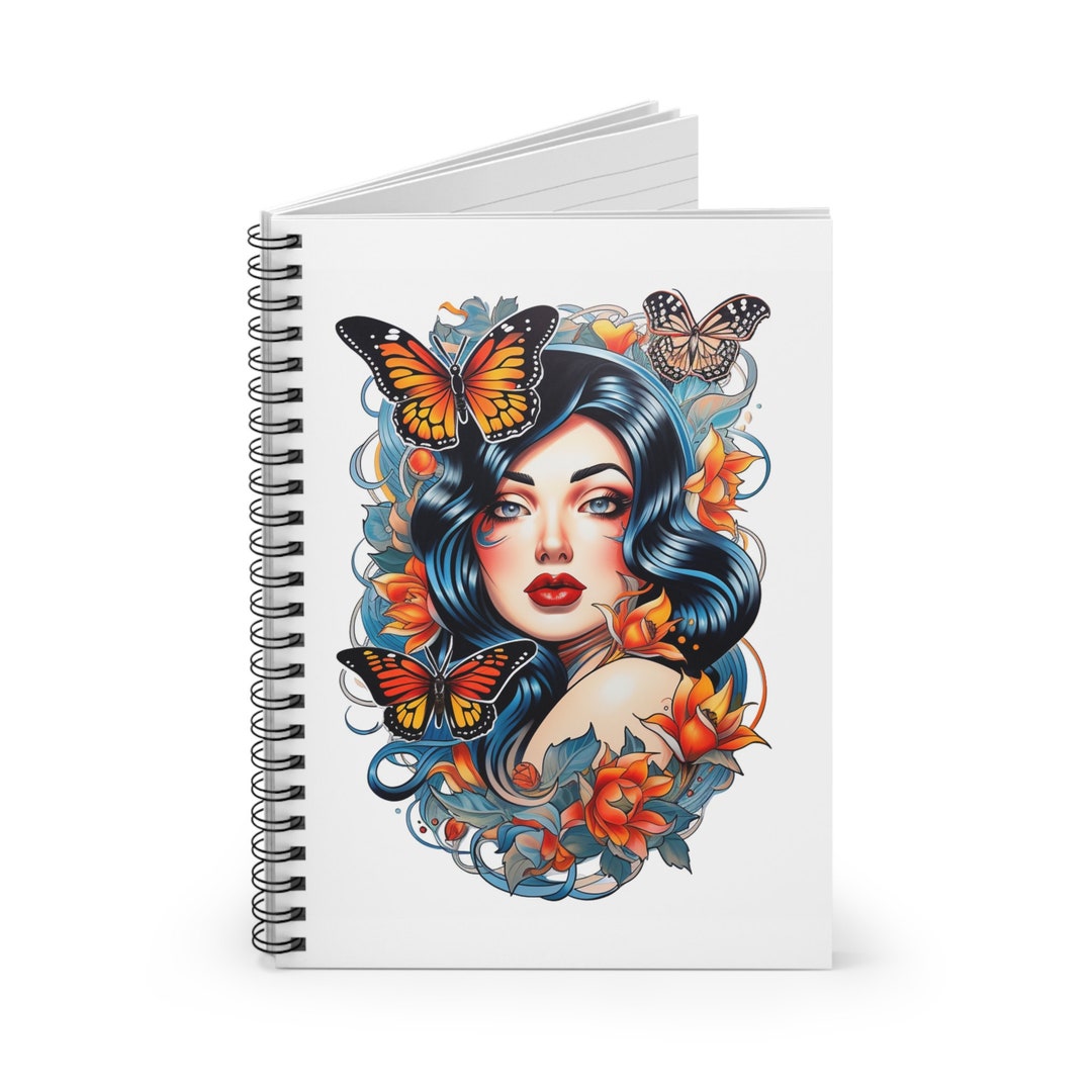 Neo Traditional Lady Woman Tattoo Art Painting Unisex Ultra - Etsy