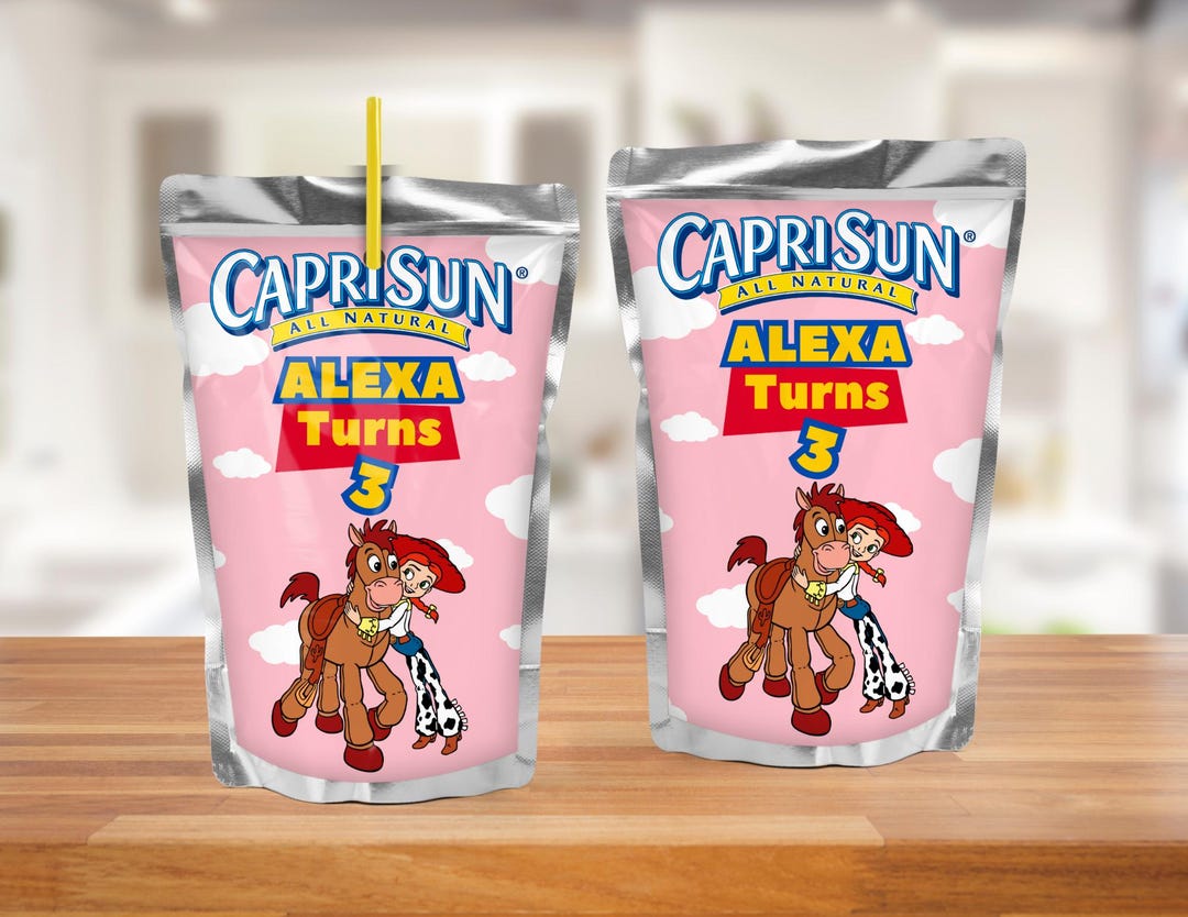 Pink Toy Story Birthday Caprisun Labels, Personalized Editable Party ...