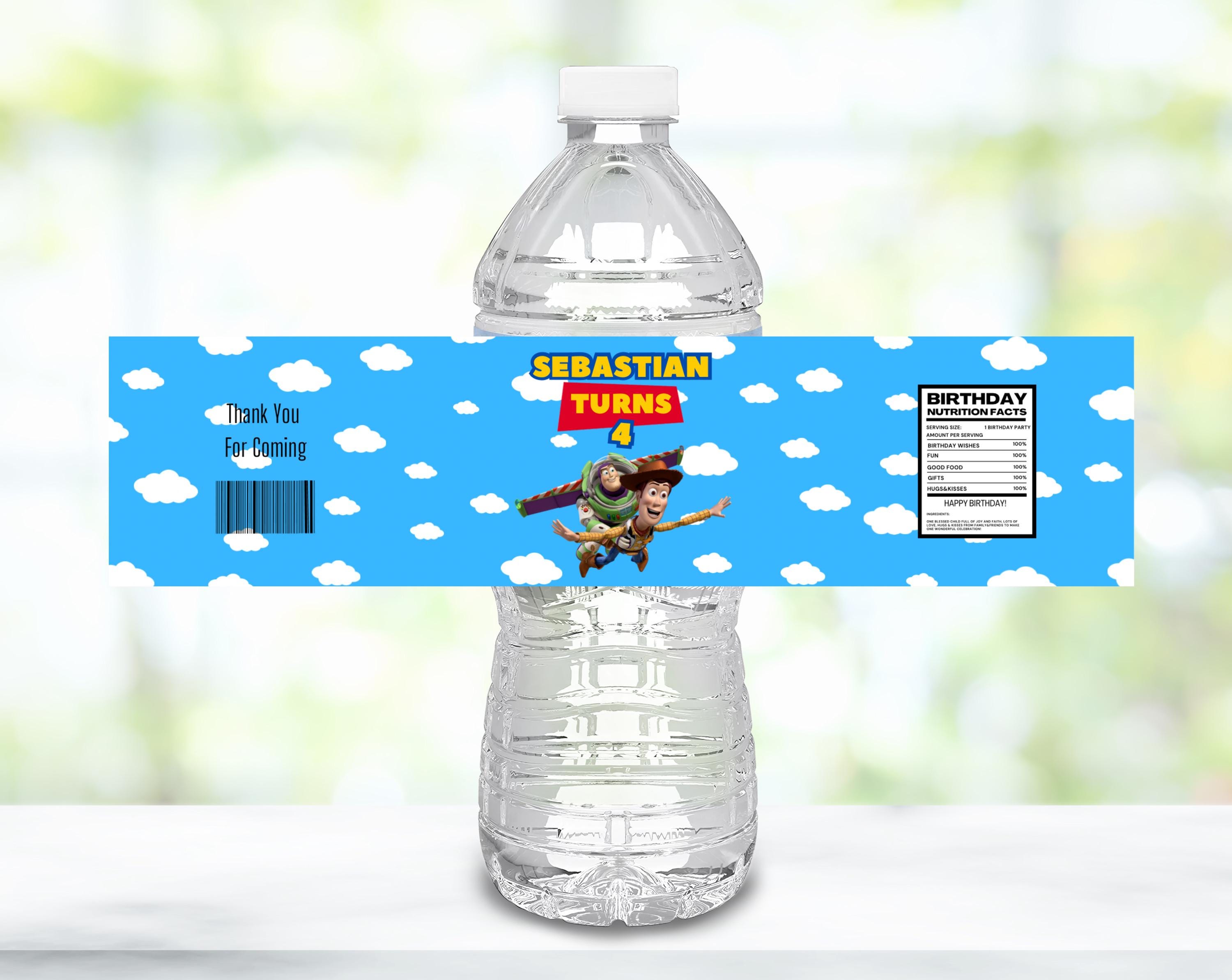 Toy Story Water Bottle Labels, Personalized Editable Birthday Labels ...