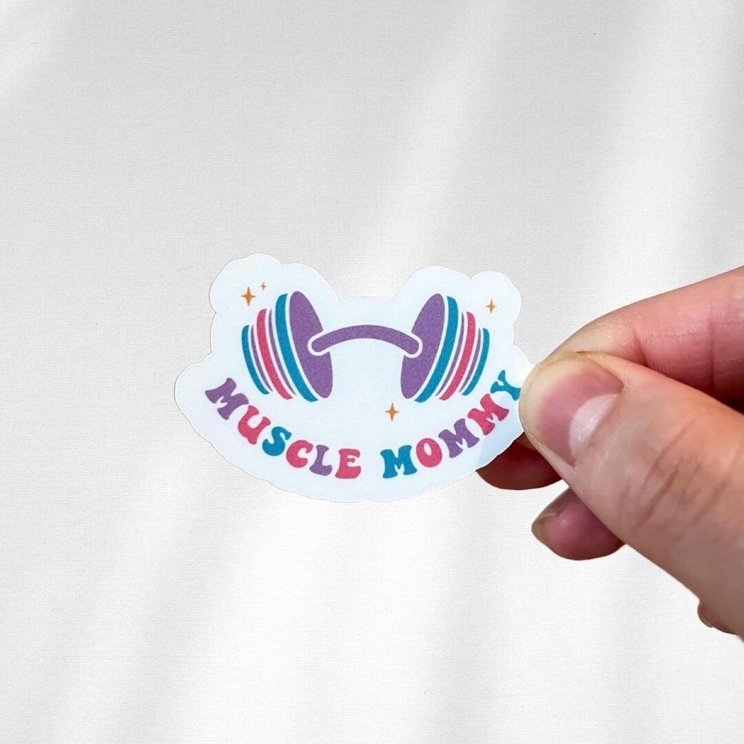 Muscle Mommy Sticker for Mom, Fitness Stickers for Mom, Gym Stickers ...