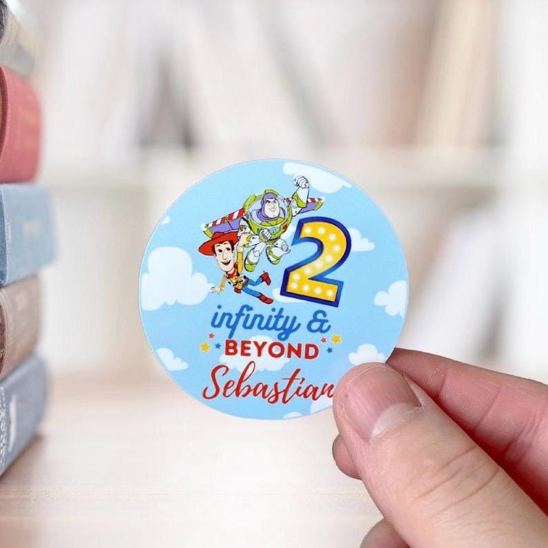 Two Infinity and Beyond Thank You Stickers, 2 Infinity Birthday Sticker ...