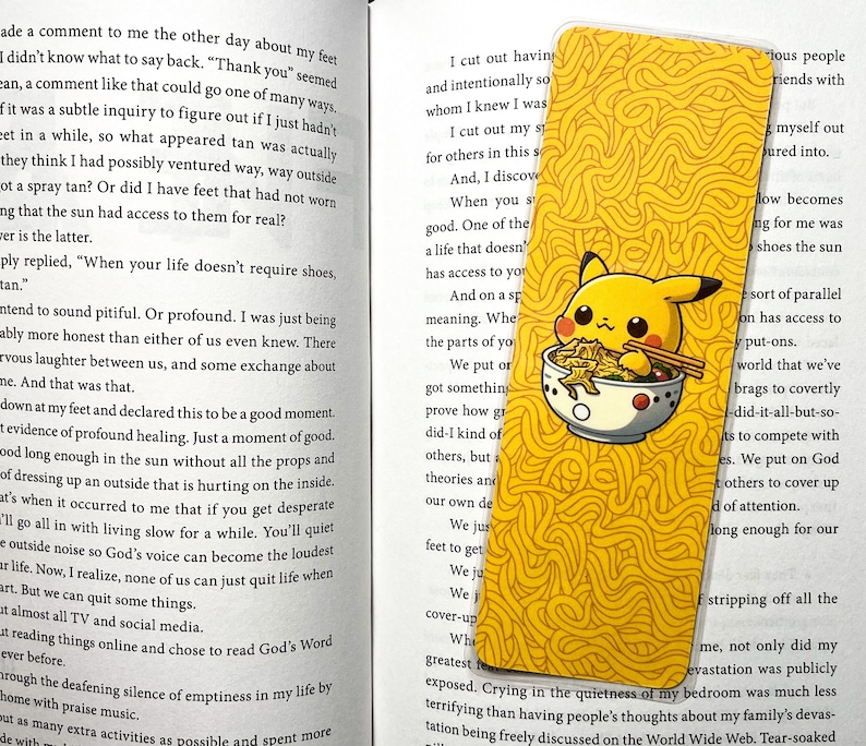 Pikachu Bookmark for Women, Ramen Bookmark Noodles Bookmark for Kids ...
