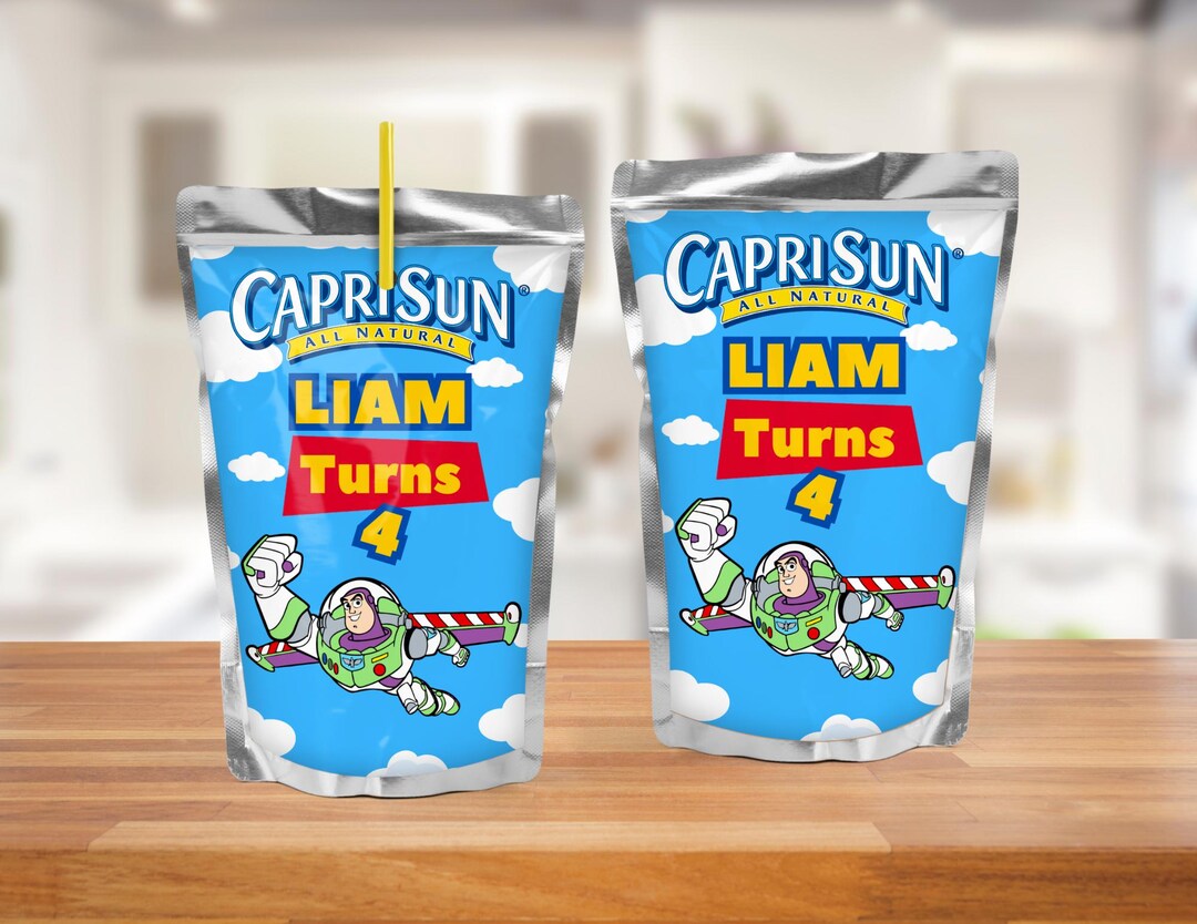 Toy Story Buzz Lightyear Caprisun Labels, Buzz Lightyear Personalized ...