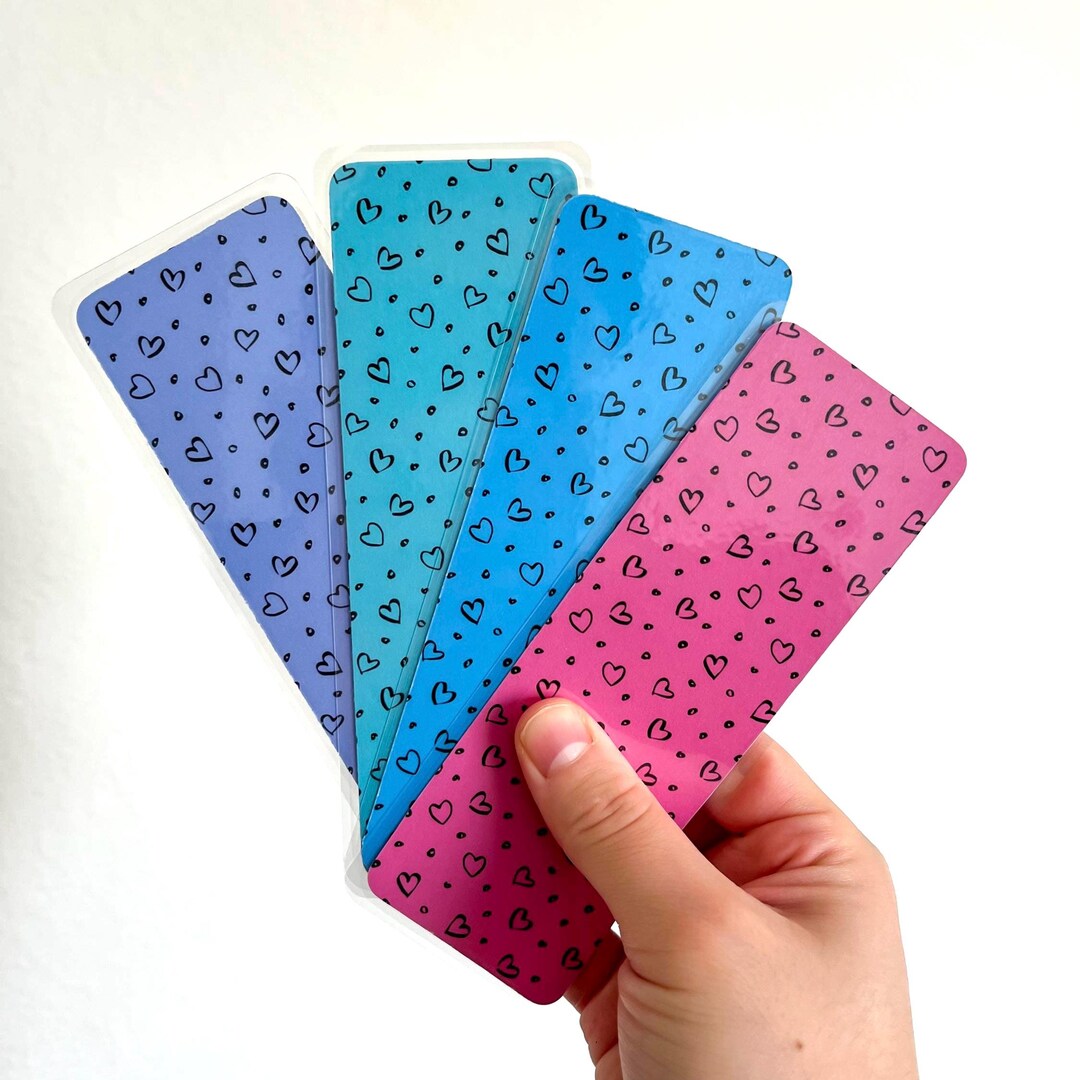 Heart Bookmarks for Women, Heart Shaped Bookmarks for Her, Cute ...