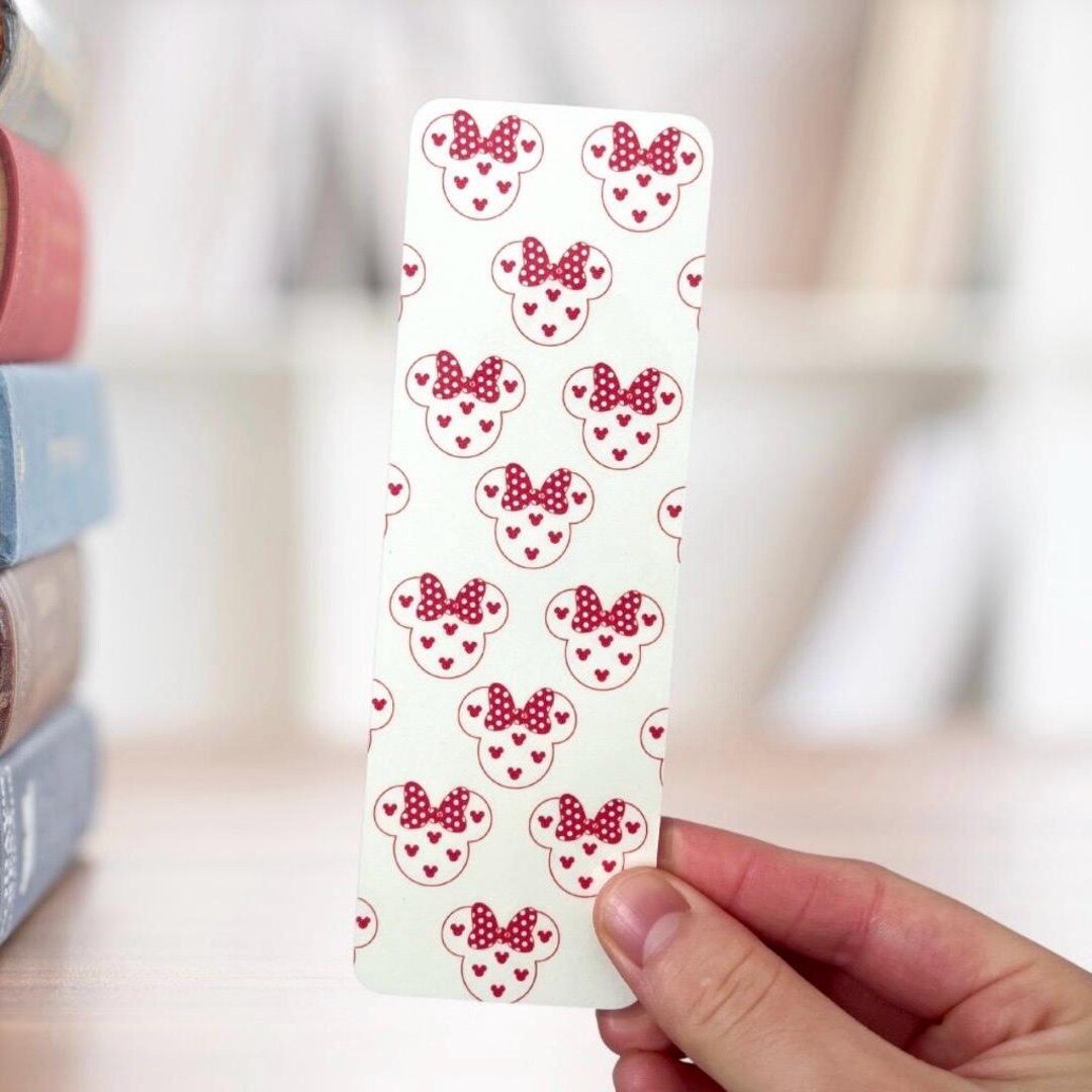Minnie Mouse Bookmark: Laminated Gift for Book Lover - Etsy