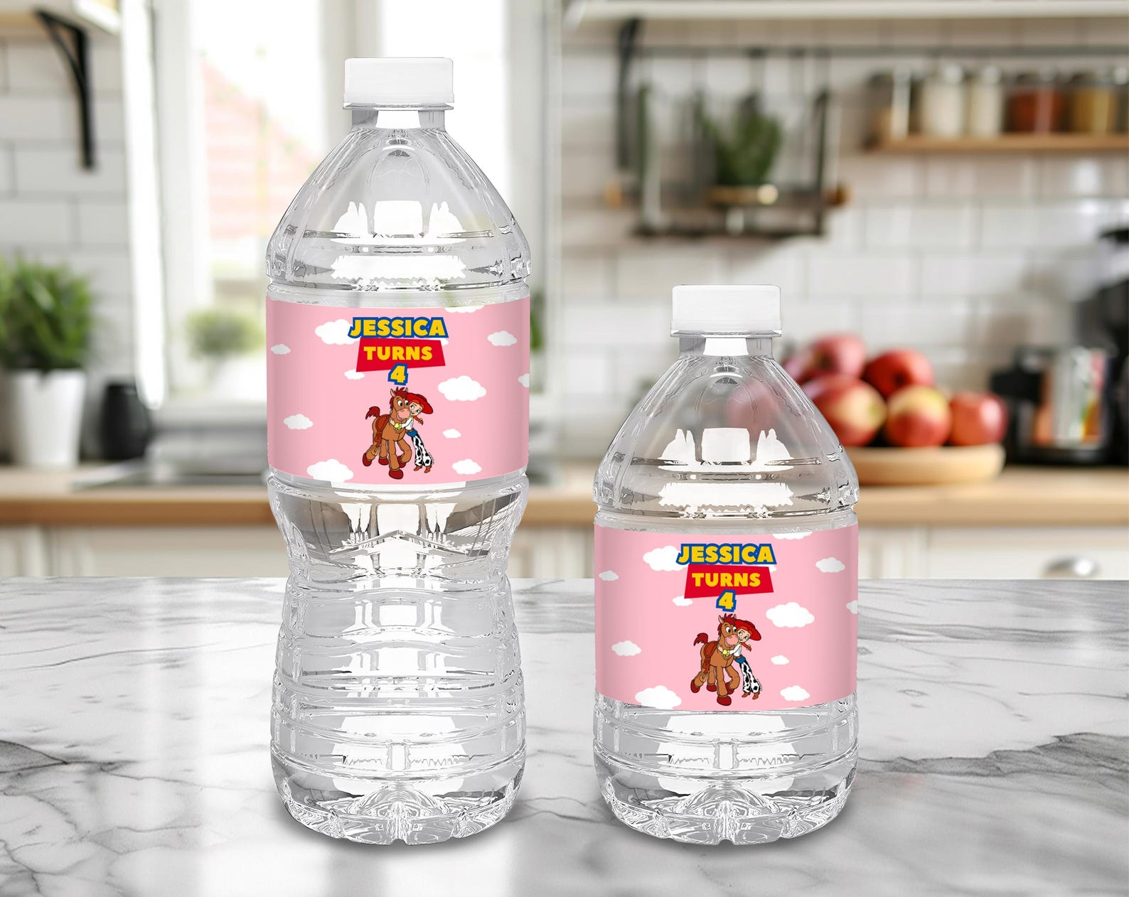 Pink Toy Story Water Bottle Labels: Personalized Jessie Birthday - Etsy