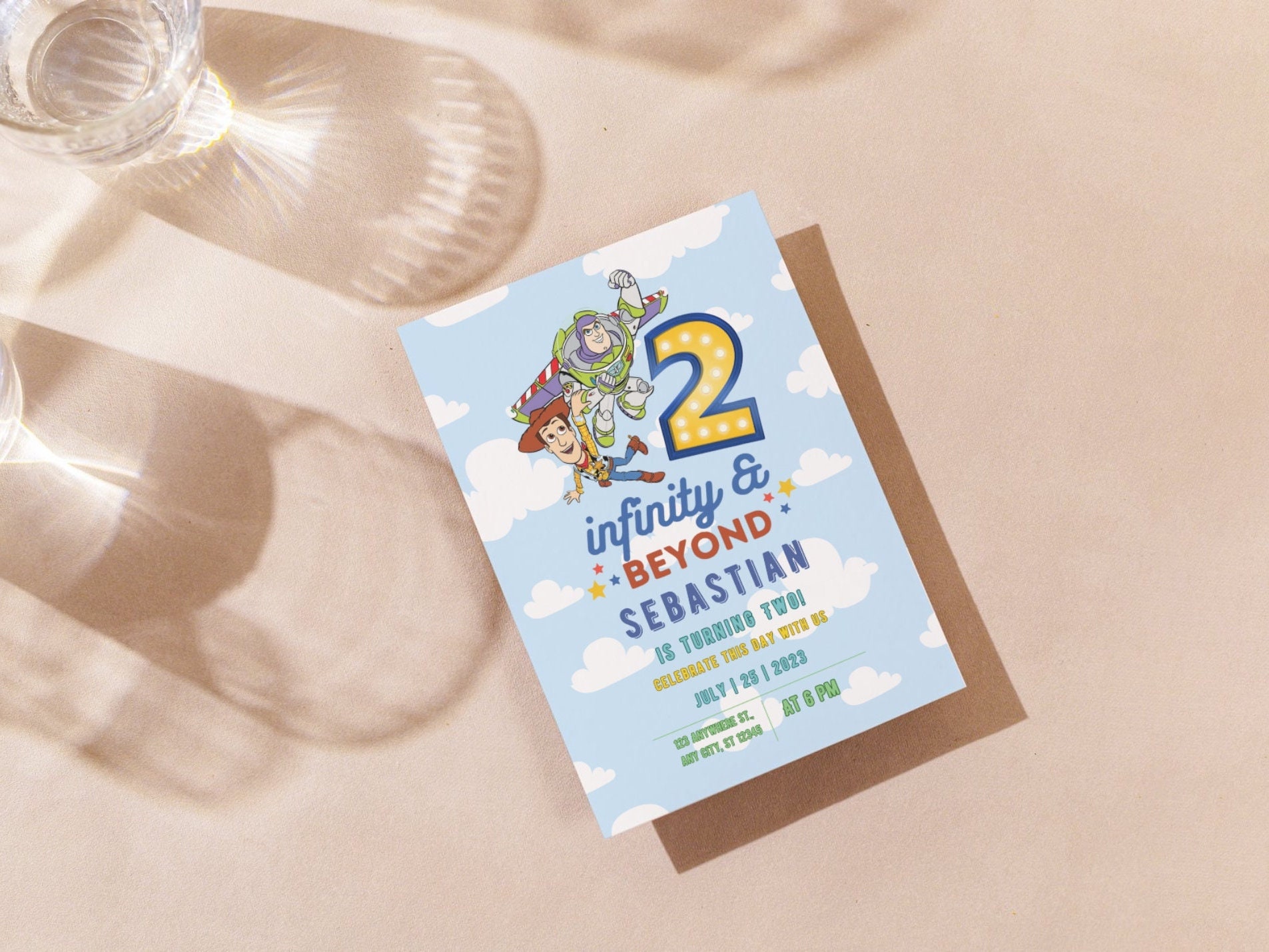 Two Infinity and Beyond Birthday Invitation 2 Infinity and Beyond ...