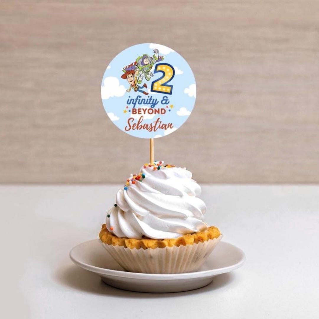Two Infinity and Beyond Cupcake Toppers, 2 Infinity Cupcake Topers, Two ...