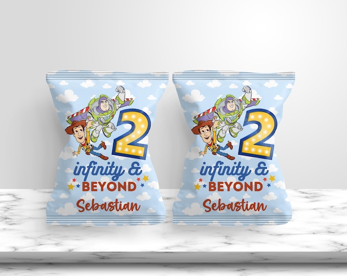 Digital Toy Story Two Infinity and Beyond Chip Bag/treat Bag Template ...